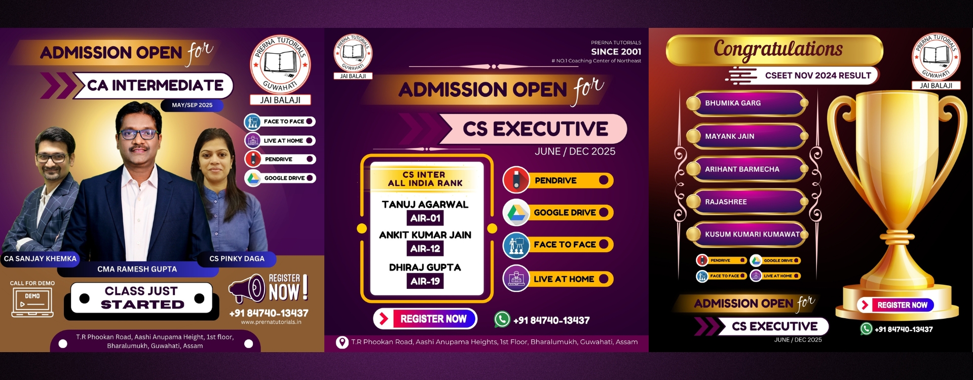 Prerna Tutorials – Best Institute for CA, CS, CPT, in Guwahati, Assam